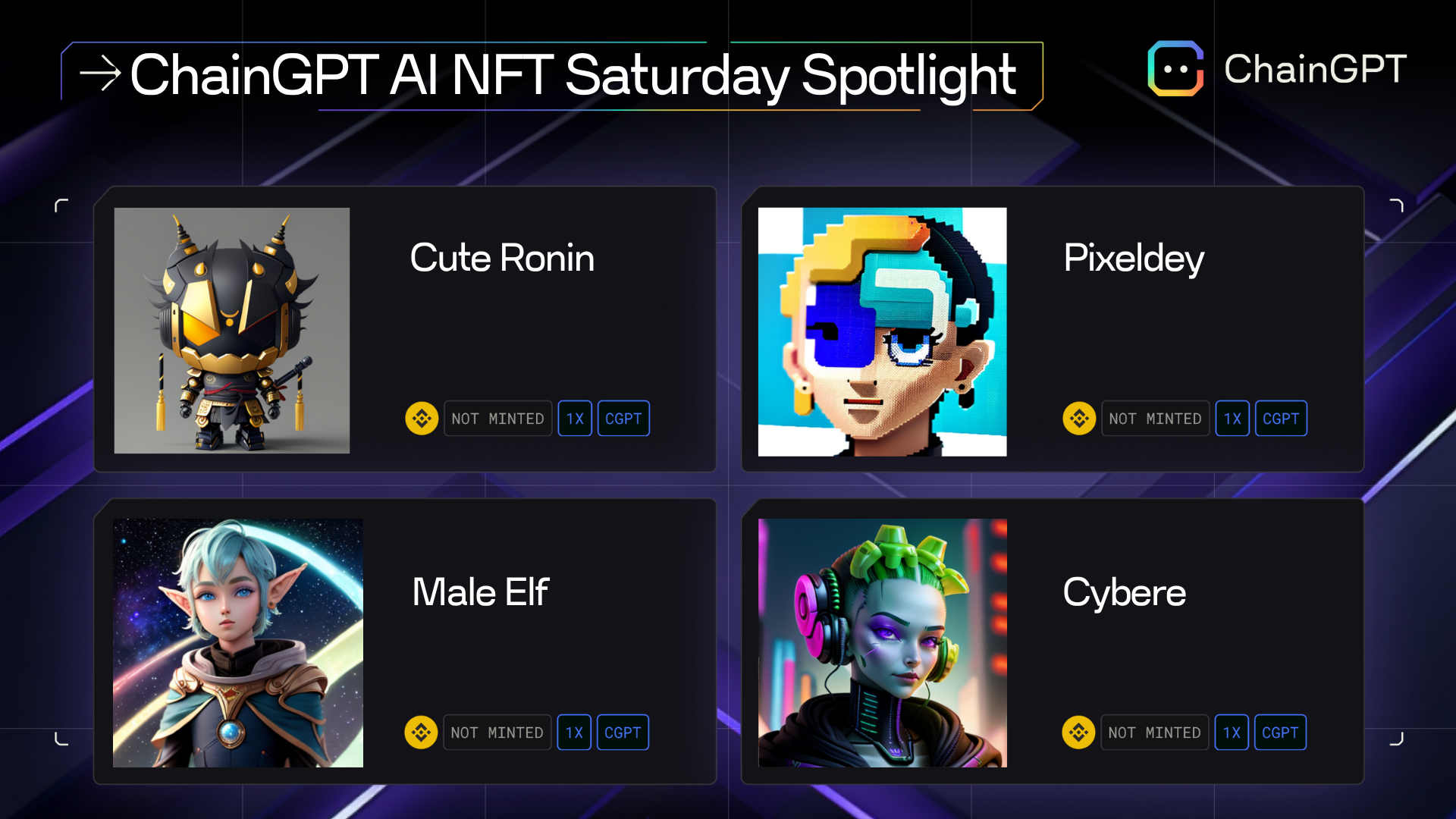 ChainGPT AI NFT Saturday Spotlight: Winners for 02.03.